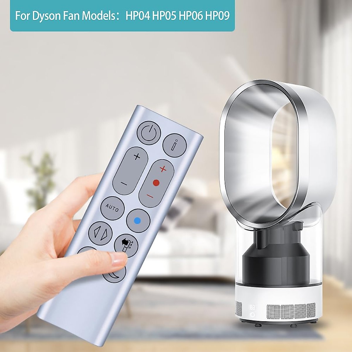 HP04/HP05/HP06/HP09 Remote Control for Dyson Hot + Cool Fan Heater Tower,ABS Material for Dyson Remote Control Replacement