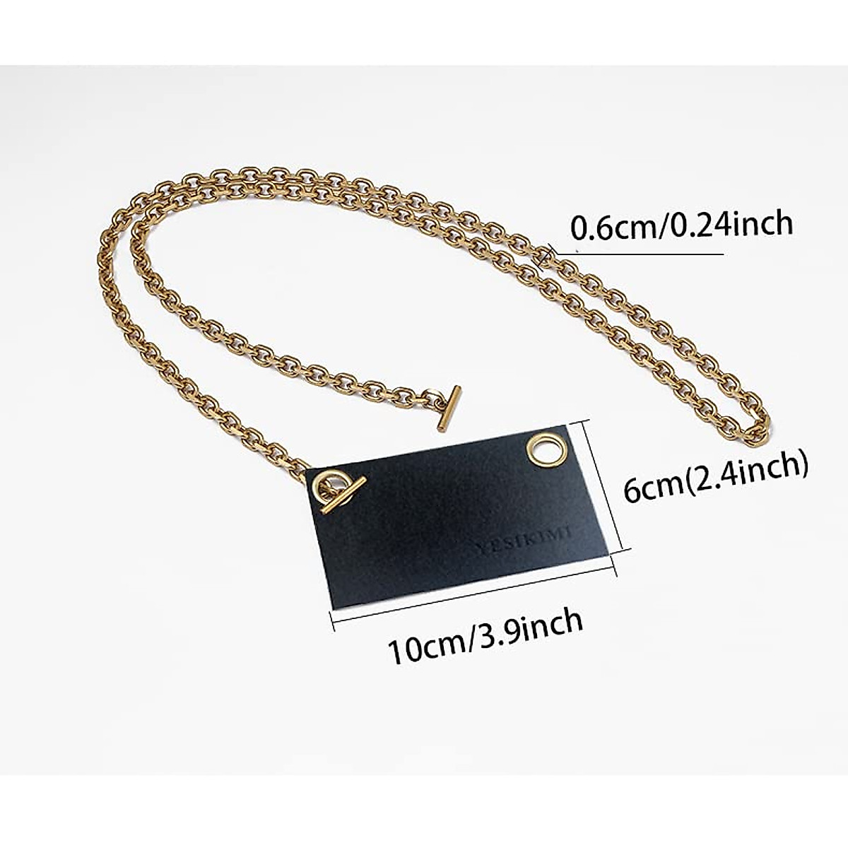 Saddle Card Hold Conversion Kit with Copper Chain/Felt Insert (120CM)