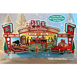 Santa's Soda Shop | The Retro Christmas Village Table Top Display