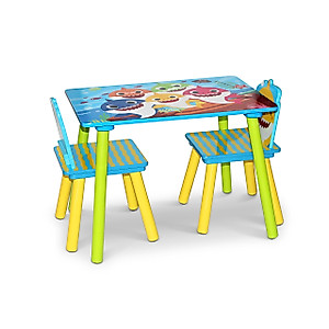 Baby Shark Table and Chair Set by Delta Children, Blue