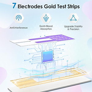 Medilax Blood Ketone and Sugar Strips, Only for Medilax Keto Test and Glucose Meter, 60 Count Diabetic Strips, 60 Count Blood Ketone Strips, 120 Blood Lancets