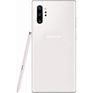 SAMSUNG Galaxy Note 10+ Plus (256GB, 12GB) 6.8" QHD+ AMOLED, Snapdragon 855, 4300mAh Battery, 4G LTE Fully Unlocked (T-Mobile, Verizon, Global) N975U1 US Model (w/Wireless Charger Pad, White)