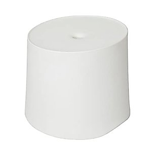 Floating Luxuries Kai Side Table, in-Pool, Up to 15 Inches of Water, Holds Umbrella 1.5 Inches Diameter, White