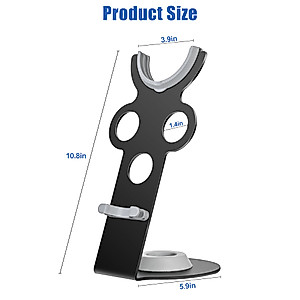 YCHF Supersonic Hair Dryer Holder for Dyson,Blow Dryer Holder,Hair Dryer Holder for Dyson SupersonicAluminum Alloy Bracket, Bathroom Organizer,Size: 27.5cm x14cm x 16.4cm (Black)