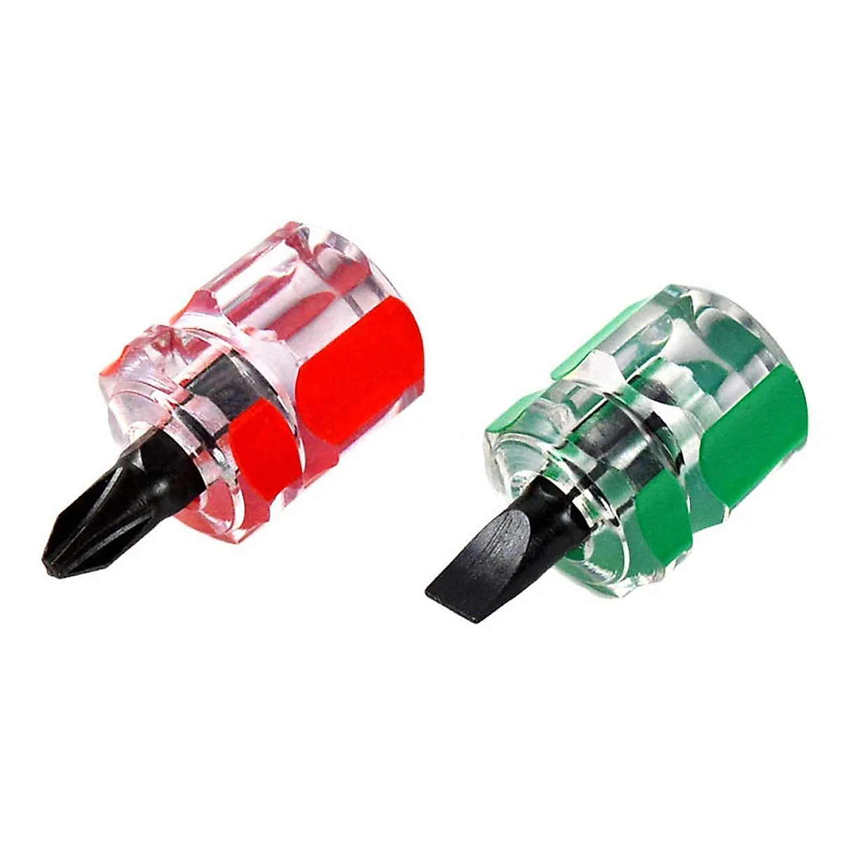 U-K 2 PCS Screwdriver Set Mini Stubby Slotted Screwdriver Set Adorable Quality and Practical Deft Design