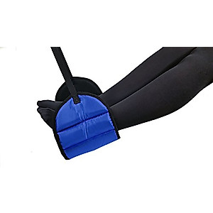 Sleepy Ride - Airplane Footrest Made with Premium Memory Foam - Airplane Travel Accessories - Helps to Prevent Swelling and Soreness - Provides Comfort for Shorter Legs (Royal Blue)