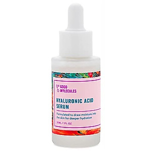 Good Molecules Hyaluronic Acid Serum 1 Oz. and Niacinamide Serum 1 Oz. SET. Brighten, Hydrate and Smooth Skin. Lightweight and Water Based Formula. Vegan and Cruelty Free.