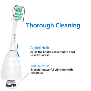 Senyum Replacement Toothbrush Heads Compatible with Philips sonicare E-Series, Replacement Brush Heads Come with Caps, 6 Pack