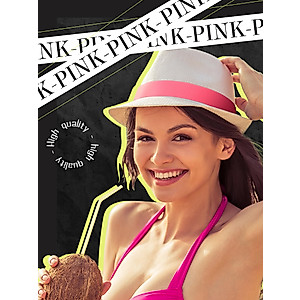 Yahenda 9 Pcs Stretchable Hat Band Ribbon Panama Hat Band Western Cowboy Hat Band Costume Headwear for Women Men (Multicolor)