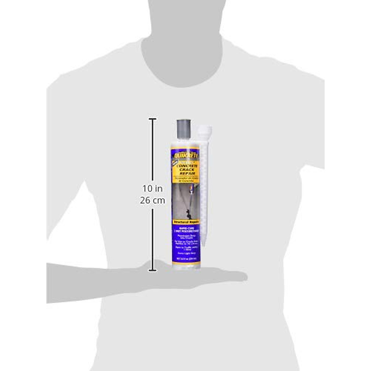 QUIKRETE Companies 865069 8.6 oz Fast Set Concrete Epoxy Repair