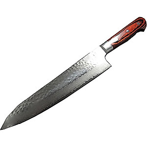 Sakai Takayuki Hammered Damascus 33 Layer Vg-10 Japanese 07396 Gyuto 240mm Chef Knife