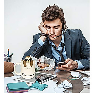 Decodyne Funny Sloth Coffee Mug - Cute Sloth Gifts For Women and Men - Best Friend Birthday Gifts for Women