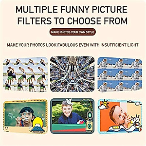 LKYBOA Digital Camera for Kids, Kids Digital Video Camera with 2 Inch Screen and Card for 3-10 Years Boys Girls Gift (Color : A)