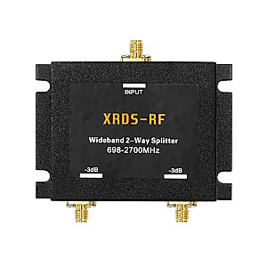 Wide-Band 2 Way Splitter-3dB SMA Female-50 Ohm Cellular Signal Splitter for 4G/LTE System by XRDS-RF