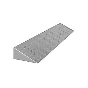 JQGGJYGG Non-Slip Ramp,Kerb Ramps,Plastic Portable Threshold Ramps,Door Step Ramp,Wheelchair Threshold Transition Strip,Disabled Access,for Wheelchair,Sidewalk,Bike,Motorcycle,Grey,100 * 7 * 1cm