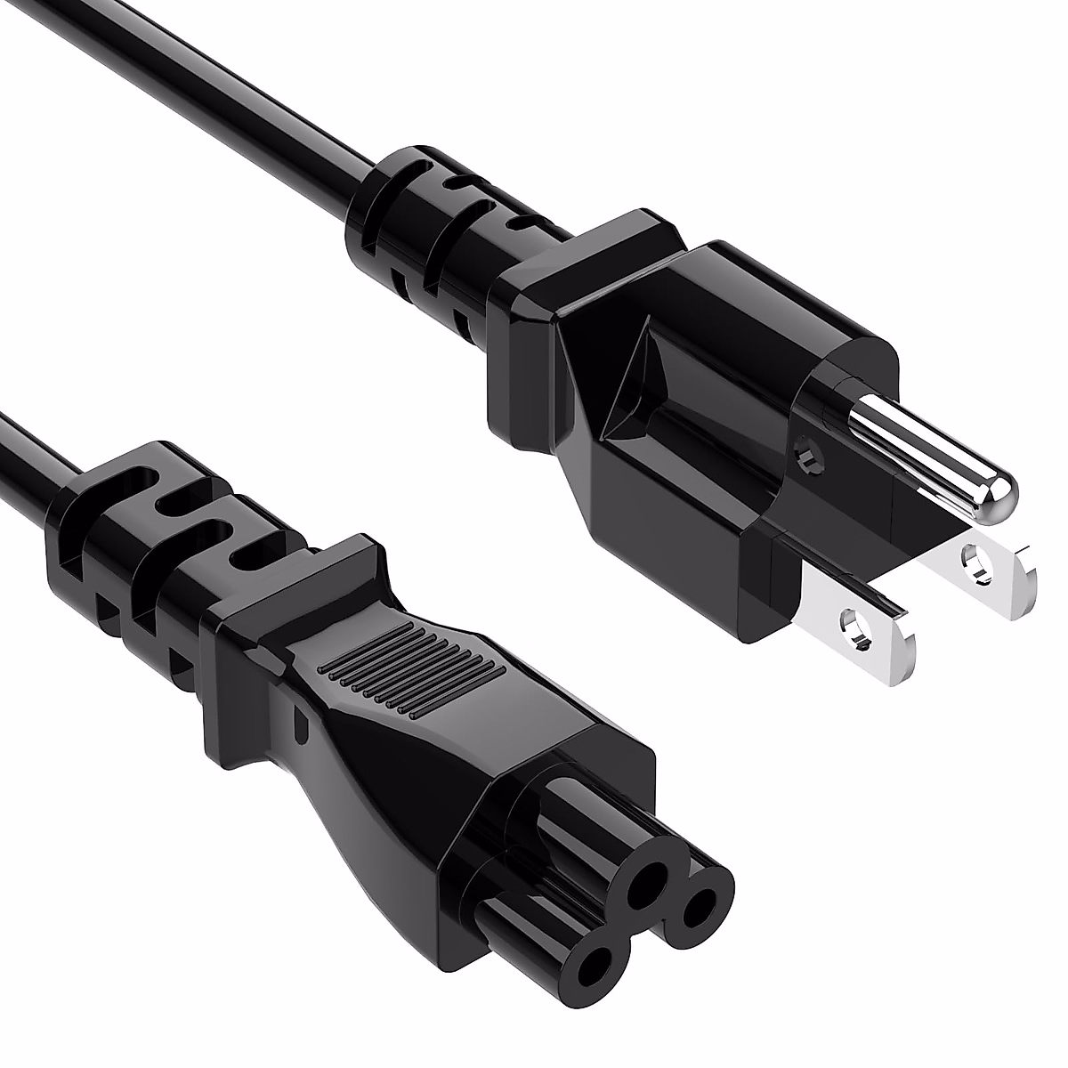 3 Prong Power Cord Replacement Power Cable for Computers, TV, Monitors, Dell, IBM, HP, Asus, Sony, Samsung, Toshiba, Lenovo, Acer, Epson Printer, LG LED LCD Smart 1080p HDTV, 6 Ft AC Cable