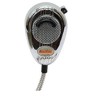RoadKing RK56CHSS Chrome Noise Canceling CB Microphone with Chrome Flex Cord,XLR