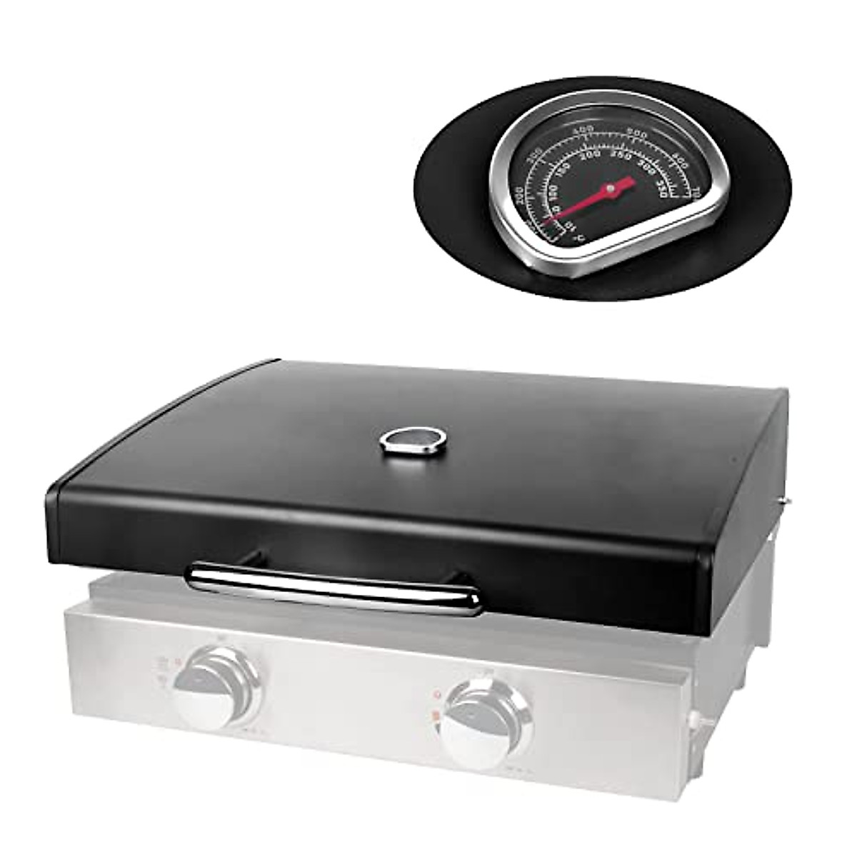 Hard Cover Hood for Blackstone 22 Inch Tabletop Griddle,Hard Lid with Temperature Gauge-Replacement Accessories for Blackstone 22" Grill