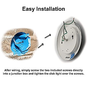 Vivio Lighting 4 Pack 5/6” Inch LED Disk Lights Dimmable Surface Flush Mount Ceiling Light for Kitchen, Living Room, Bedroom, Office 15W 3000K 1080LM White Low Profile Ceiling Light Fixture