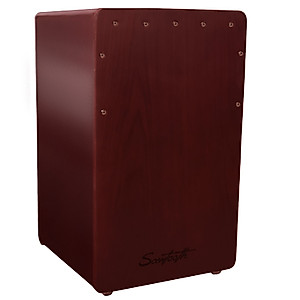 Sawtooth Satin Mahogany with Gloss Cherry Mahogany Back and Sides Standard Cajon Percussion Box