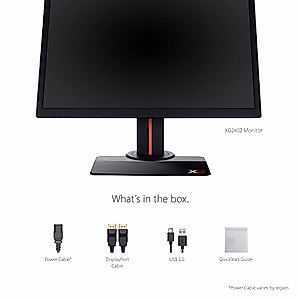 ViewSonic XG2402 24 Inch 1080p 1ms 144Hz Gaming Monitor with FreeSync Premium, Eye Care, Advanced Ergonomics, HDMI and DP for Esports