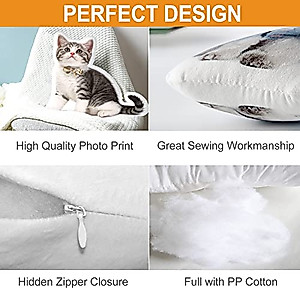 COCYBERCOC Custom Pet Pillow, 24" Personalized Pet Photo DIY Molding 3D Shaped Pillow, Cat Pillow for Distinct Gift, Thanksgiving, Valentine’s Day, Christmas(Double Side 24 inch)