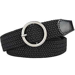 Drizzte Plus Size Belts 67inch Womens Stretch Belt Black Elastic Belts for Women