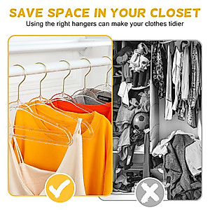 Concepts 20 Pack Premium Heavy Duty Glitter Accrylic Baby Hangers-Elegant for Baby Nursery Space-Saving Non-SlipClothes Hangers with Chrome Hook