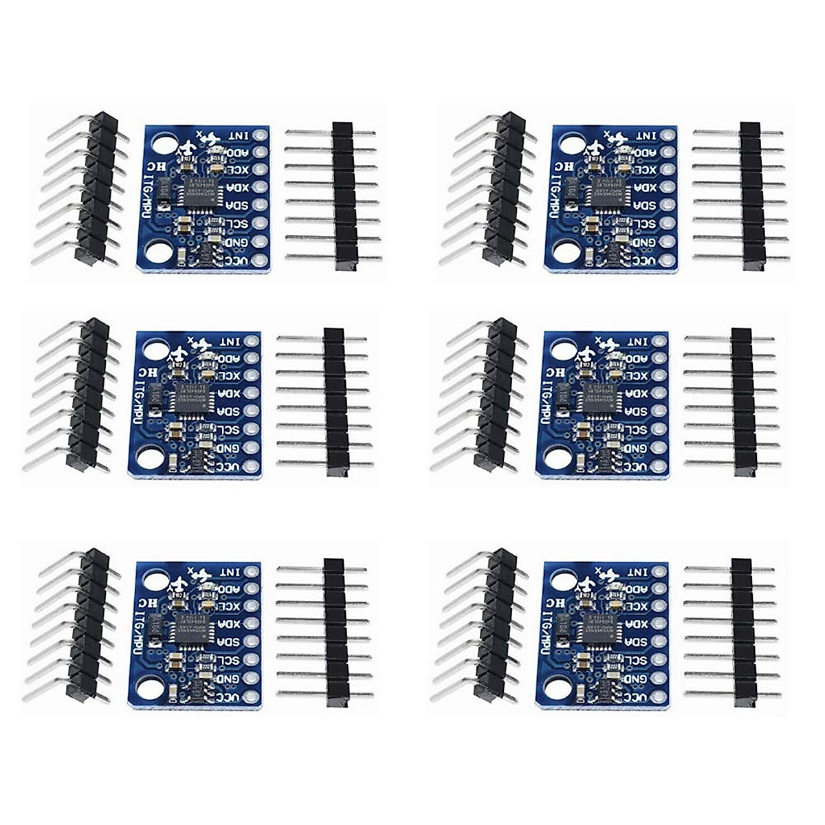 Treedix 6pcs MPU-6050 Module 3-axis Gyroscope 3-axis Acceleration Sensor Compatible with Arduino Raspberry Pi