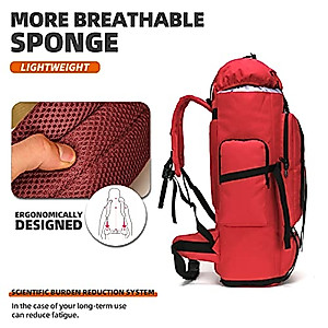 BNMJVJL 100L Camping Hiking Military Tactical Backpack Outdoor Climbing Sport Bags for Camping,Backpacking