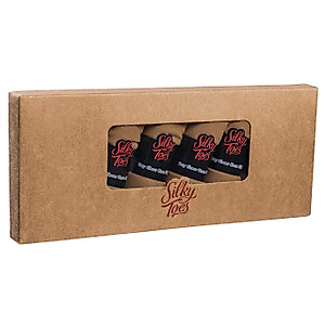 Silky Toes Sheer Knee High Stockings for Women, 6 Pairs Nylon Trouser Socks, Nude, One Size