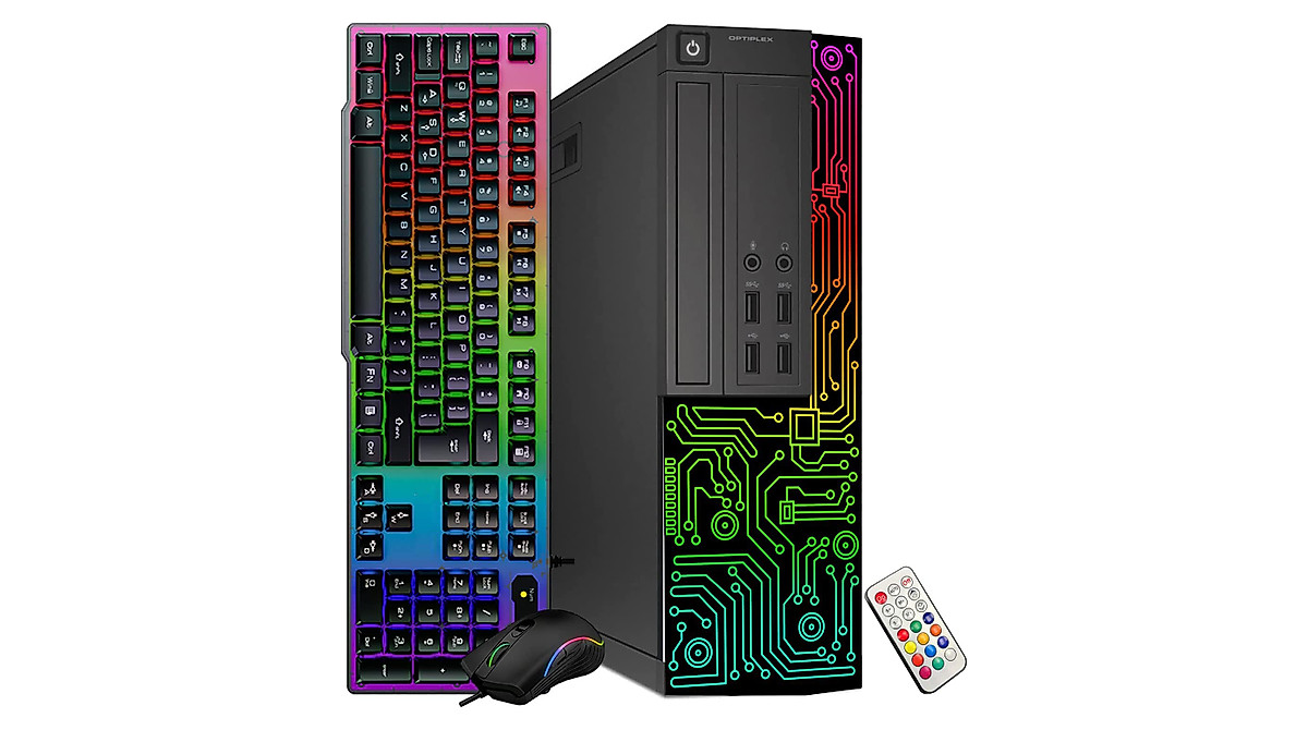Dell OptiPlex Desktop PC - i5, 16GB RAM, RGB Lights