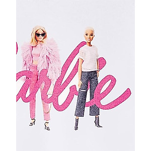 Barbie Women's Pink Logo T-Shirt | Iconic Brand | Fashionable Character Design | Comfortable Fit Movie Merchandise Gift - Small