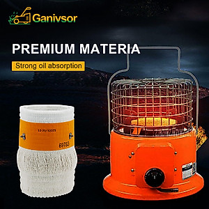Ganivsor 32225 Wick for Kero World KW-24C DuraHeat DH-2300 Dyna-GLO CV-2300&RMC-95C Envirotemp CV-2300 Keroheat CV-2300, Heater Replacement Wicks, White