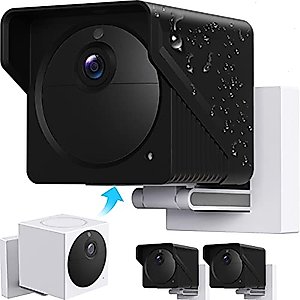 Protective Silicone Skins for Wyze Cam Outdoor，Weatherproof Case/Cover Accessories for Wyze Outdoor Camera Wireless Smart Home Camera (Black-2 Pack)