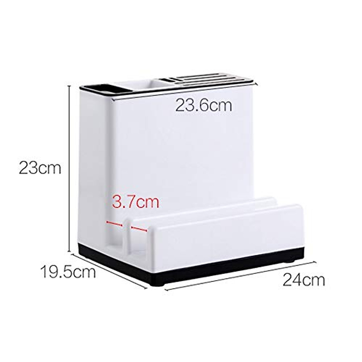 GANFANREN Kitchen Utensil Plastic Scissors Knife Holder Cutting Board Holder Draining Rack Storage Shelf Organizer Chopping Knife Rack