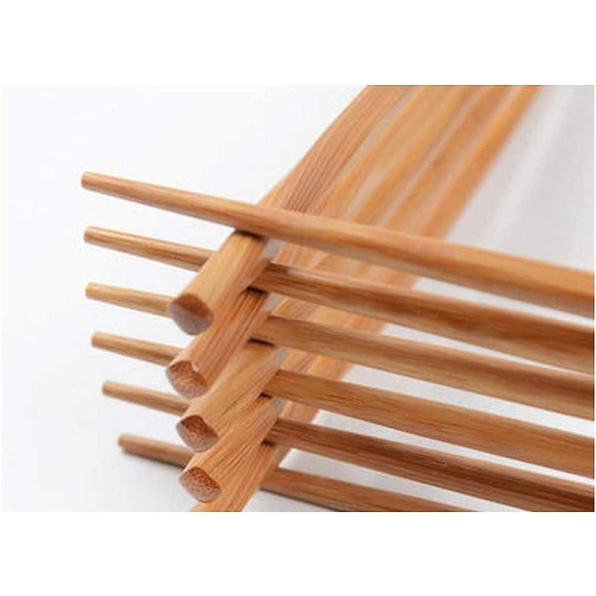 JapanBargain 4811, Bamboo Chopsticks Reusable Japanese Chinese Korean Wood Chop Sticks Hair Sticks, Dishwasher Safe, 10 Pair Gift Set
