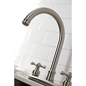 Kingston Brass FB7798AXSP Victorian 8" Centerset Kitchen Faucet, Brushed Nickel