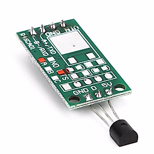 RS485 TTL DS18B20 Temperature Sensor Module Programmable Remote Control PLC RTU Serial Port Remote Acquisition Module (5V TTL with sensor)