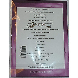 Cancer Awareness Bracelet, For Showing Support or Fundraising Campaign, Adult Size with Extension, 6mm Cat's Eye Beads. Comes Packaged. (Ovarian Cancer - Teal)