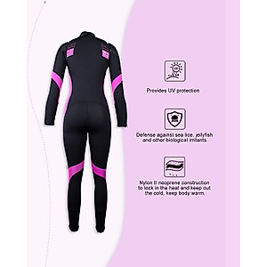 Seaskin Wetsuits for Men Women 3mm Front Zip Full Wetsuit