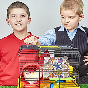 Winter Warm Hamster Bird Hammock Nest House Shed Hut Practical Pet Hanging Nest Warm Cage Plush Fluffy Birds Hut Hideaway Hamster Hanging Bed (Shell M)