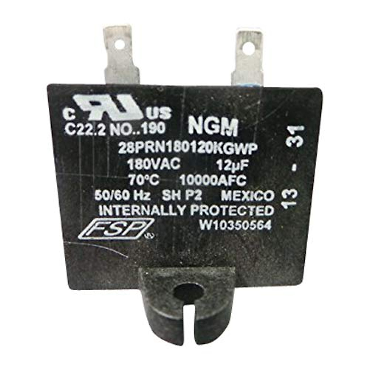 YesParts W10350564 Durable Refrigerator Capacitor compatible with WPW10350564 PS11753490 W10350564