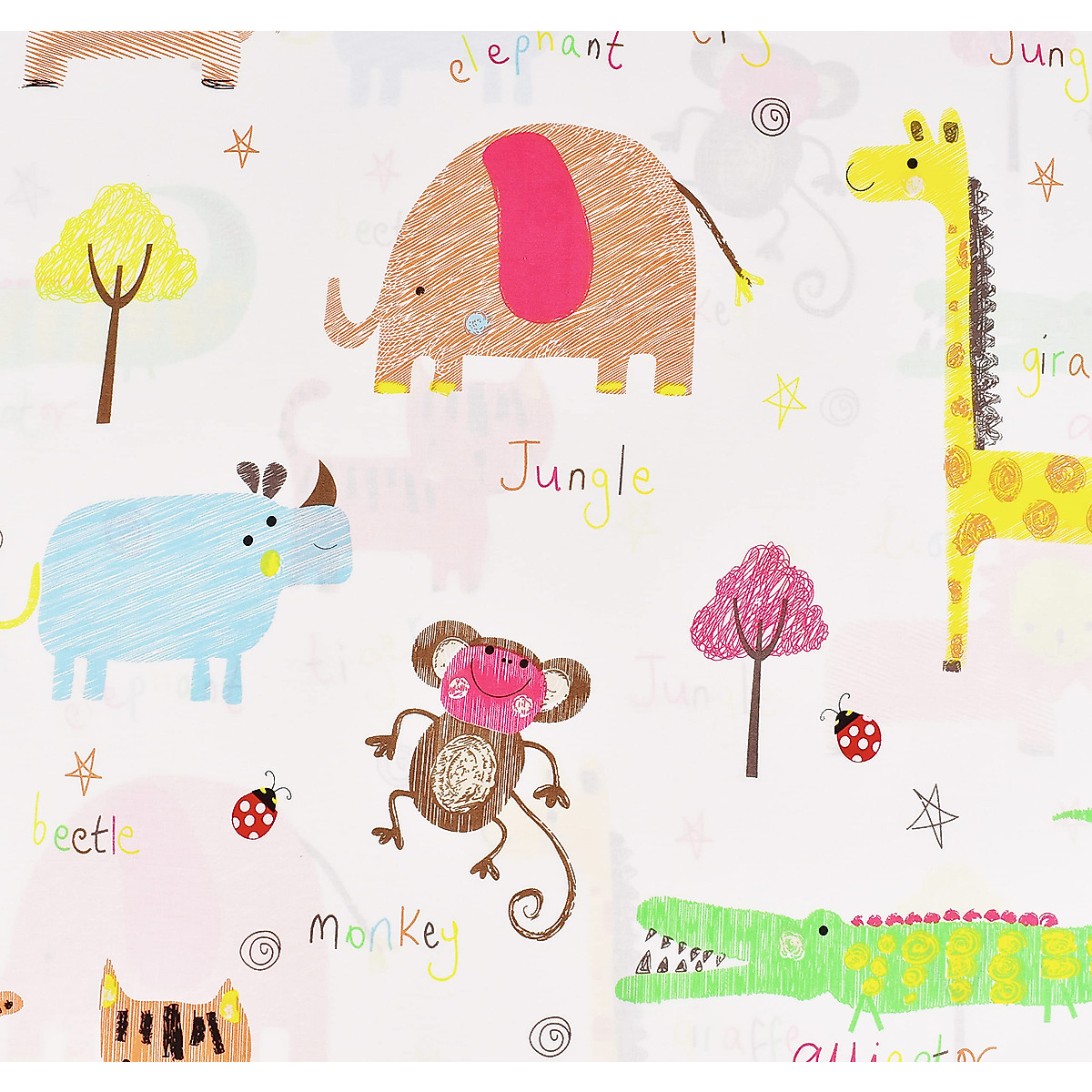 J-pinno Planet Spaceship Rocket Alien Cartoon Cozy Twin 100% Cotton 3 Pieces Sheet Set Bedroom Decoration Gift for Kids Boys Children Flat Sheet + Fitted Sheet + Pillowcase Bedding Set