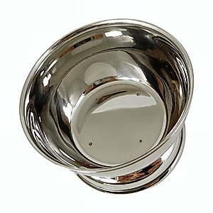 Barbero Deluxe Stainless Steel Shaving Bowl for Shaving Soap