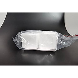 400 PCS Lash Extension Glue Wipes EBANKU Lint Free Glue Cleaning Cotton Pads for Eyelash Extensions Non Woven Nail Polish Remover Wipe Supplies - White