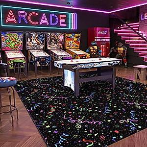 Joy Carpets Fluorescent Celebration 4' x 6' Area Rug