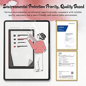 bersem 2 PACK Paperfeel Screen protector for iPad Pro 11 inch (2022/2021/2020/2018 Models) / iPad Air 5th / 4th Generation (10.9 inch), Matte PET film for Drawing, Anti-Glare, Easy Installation