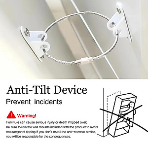 Chrangmay Chest of Drawers with 6 Drawers,Deep Drawers,Clothes Organizer,Large Storage Cabinet for Living Room, Bedroom,Hallway,with Anti-Tipping Device