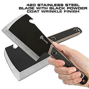 Reapr 11016 Versa Cleavr, Cleaver Knife for Meat Cutting, Vegetable Cleaver Knife, Tactical Hatchet, Survival Knife With Sheath, Camping Machete